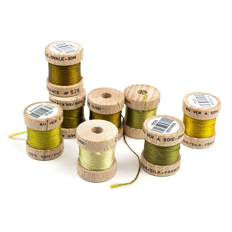 Soie floss naturelle ovale assortiment Baetis Sélection - Ardent fly ...