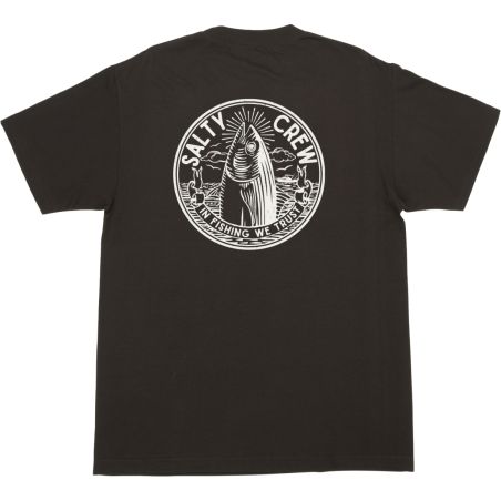 Tee shirt SALTY CREW In fishing we trust SS tee Black